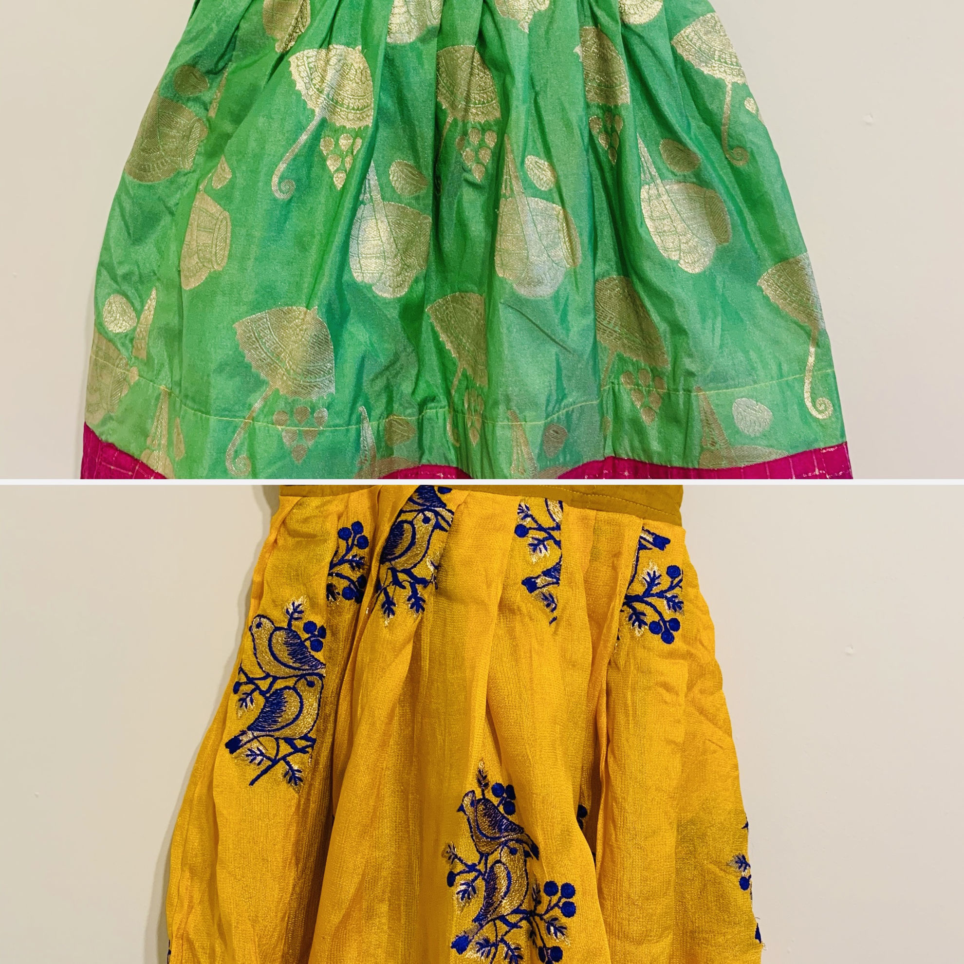 PunarviAuthentic|PreLoved|SustainableSet of 2 langas (6 months -1.5yrs)