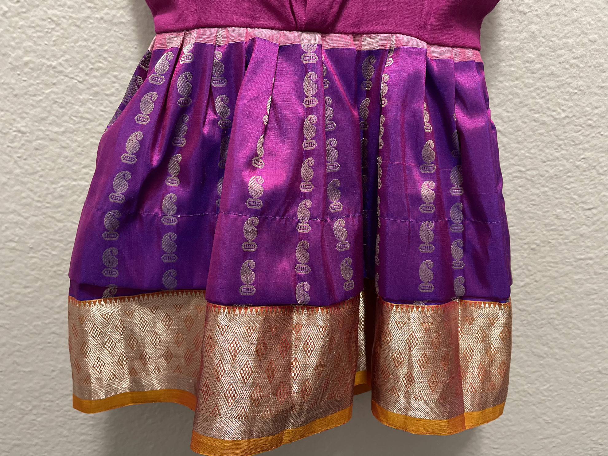 PunarviAuthentic|PreLoved|SustainableSouth indian pattu langa 3m - 1y