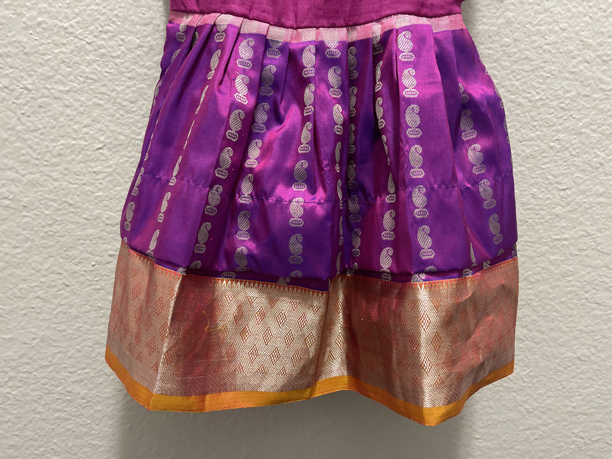 PunarviAuthentic|PreLoved|SustainableSouth indian pattu langa 3m - 1y