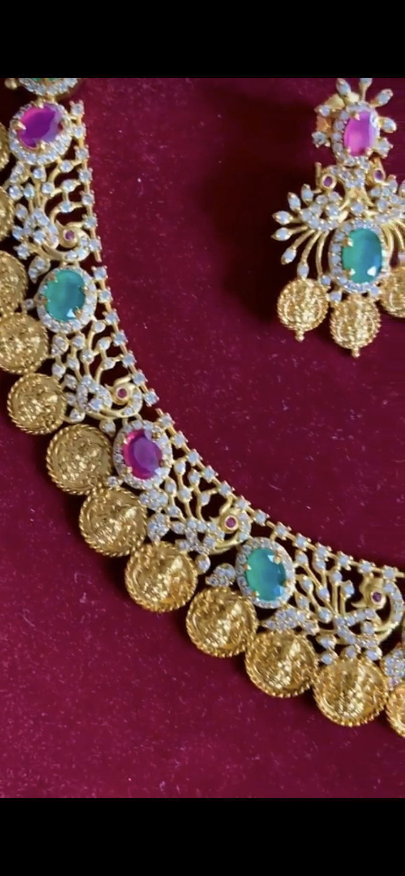 PunarviAuthentic|PreLoved|SustainableBrand New CZ Stones Peacock ...