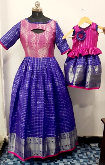 PunarviAuthentic|PreLoved|SustainableMom and daughter combo