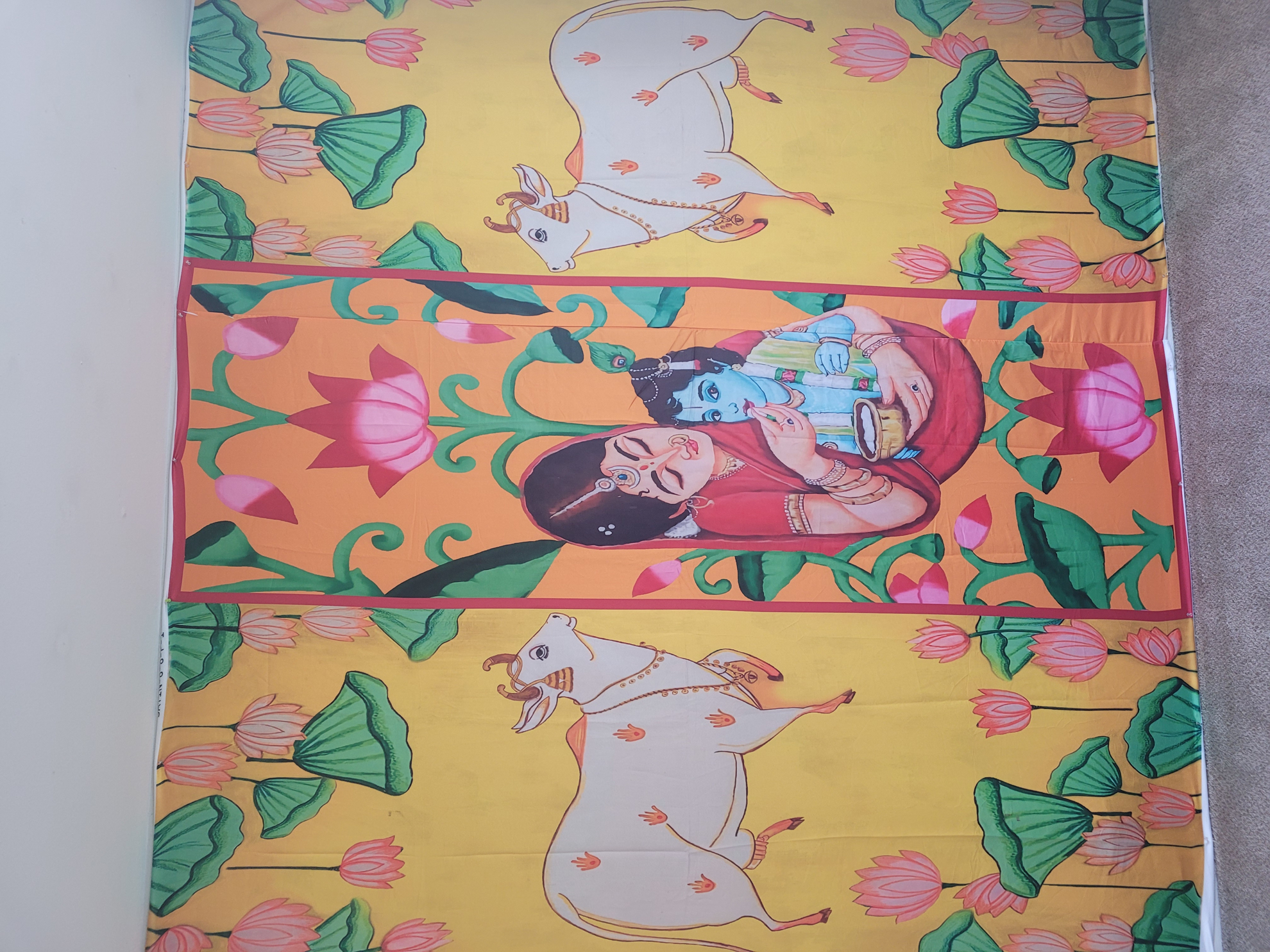 PunarviAuthentic|PreLoved|Sustainablepichwai annaprasana backdrop