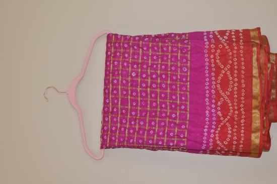 PunarviAuthentic|PreLoved|SustainablePink Bandini saree