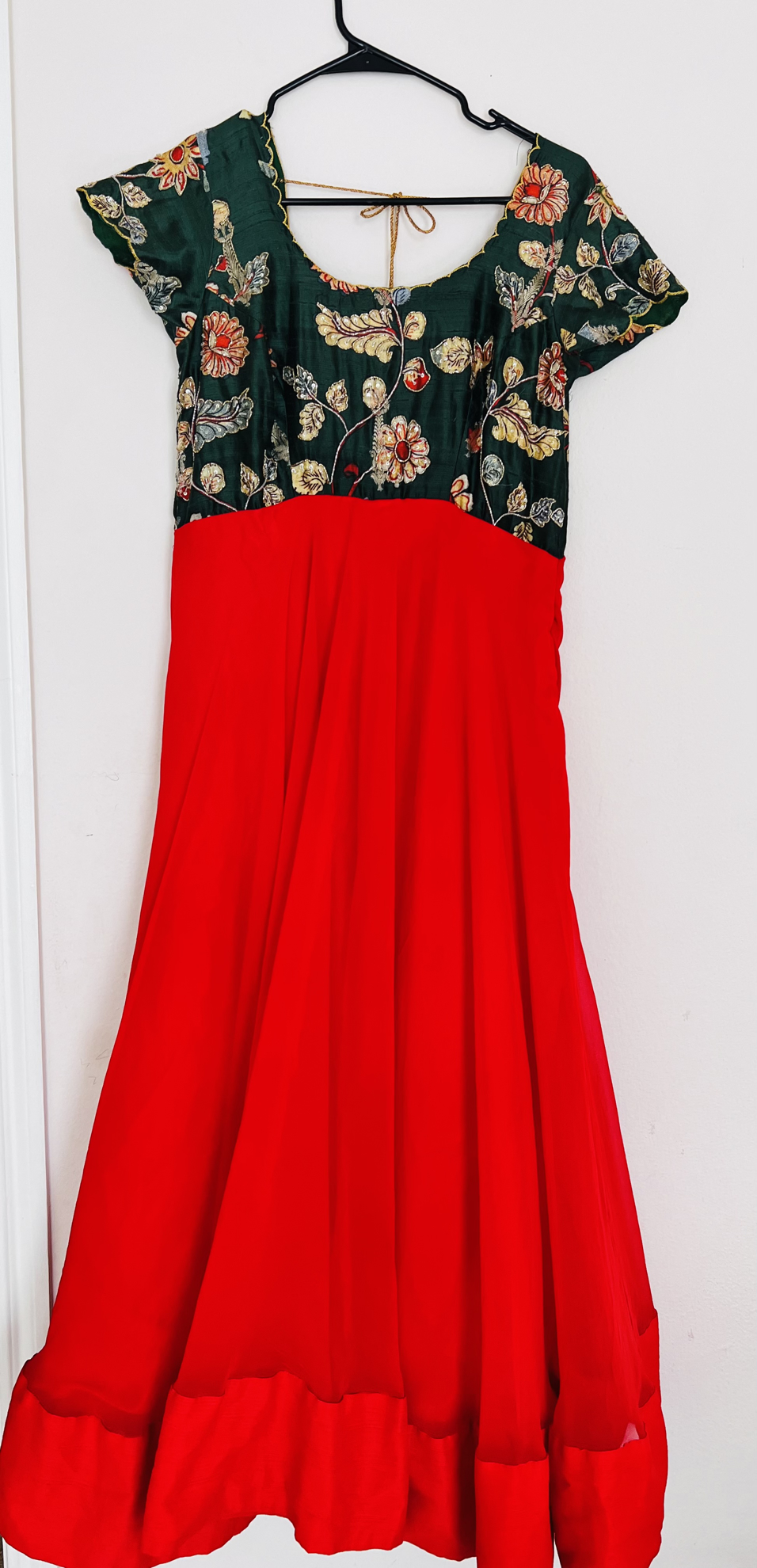 PunarviAuthentic|PreLoved|SustainableGeorgette with yoke part raw silk ...