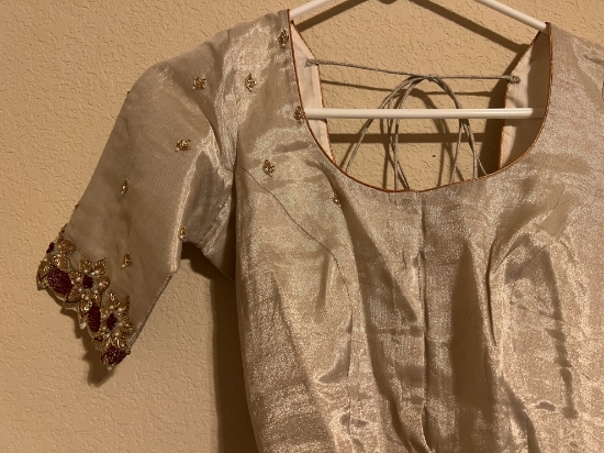 PunarviAuthentic|PreLoved|SustainablePure Kanchi - Maroon color Kanchi ...