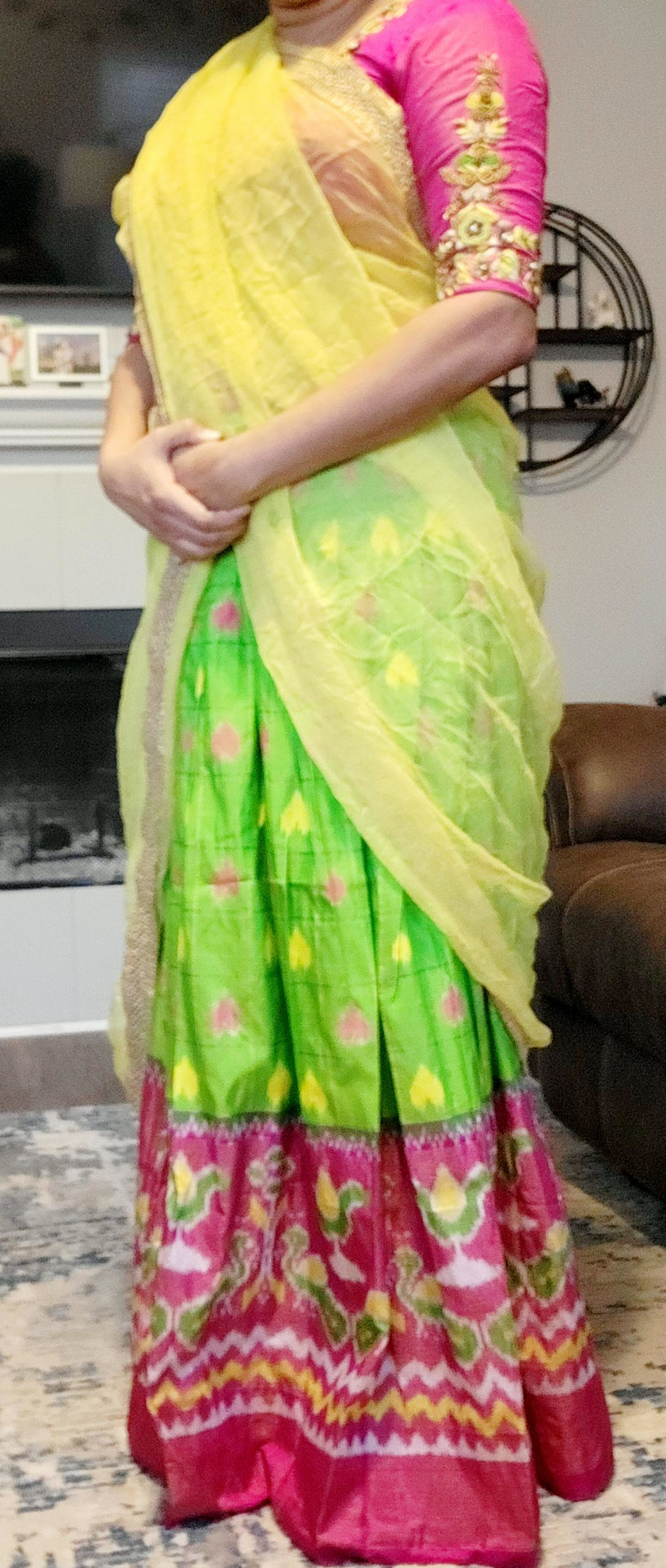 PunarviAuthentic|PreLoved|SustainableTraditional Ikkat langa voni