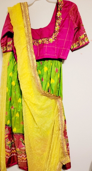 PunarviAuthentic|PreLoved|SustainableTraditional Ikkat langa voni