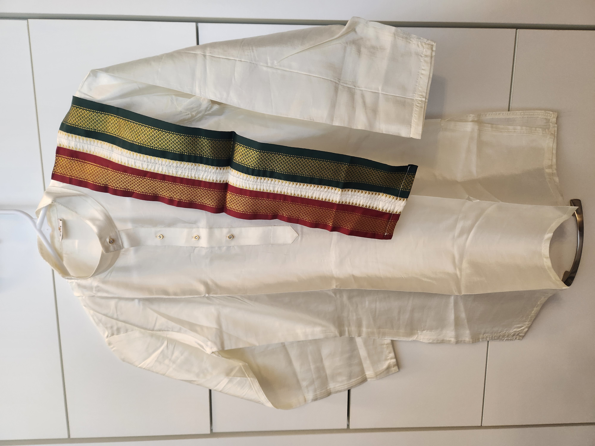 PunarviAuthentic|PreLoved|Sustainableram raj dhoti &Kurta dhoti set 6 - 8 y