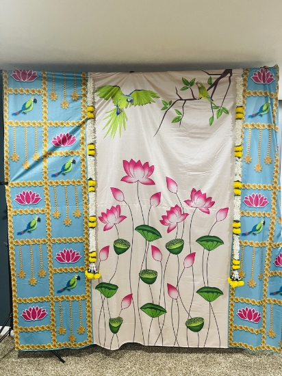 PunarviAuthentic|PreLoved|SustainablePichwai backdrop decor cloth 8*8