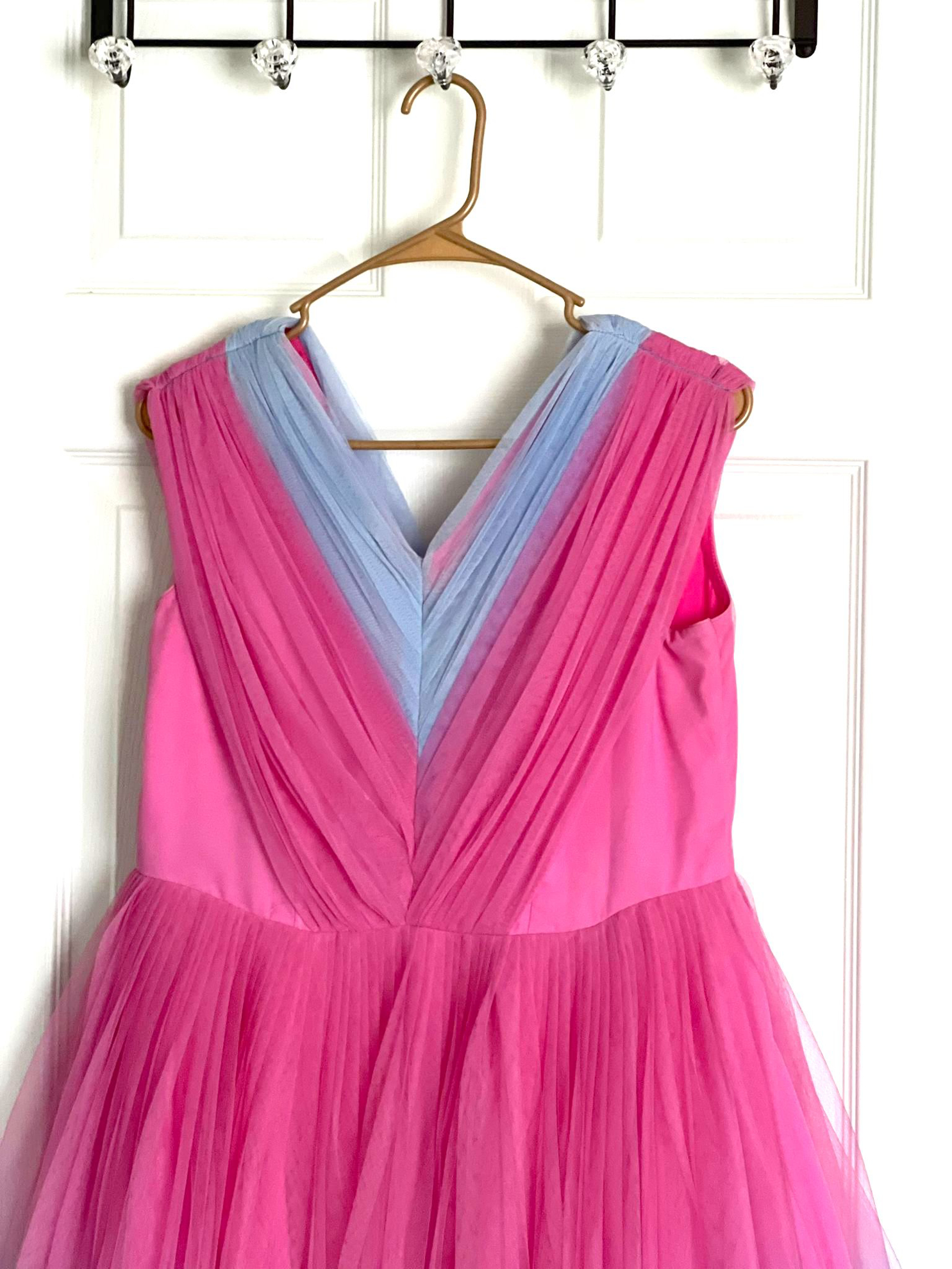PunarviAuthentic|PreLoved|SustainableGender Reveal Frock
