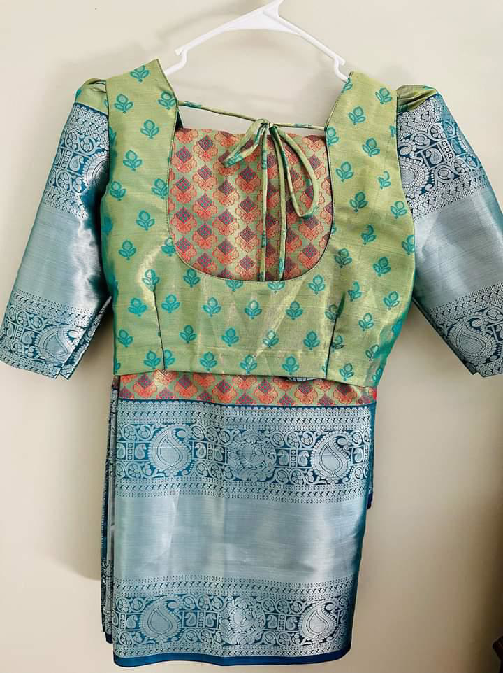 PunarviAuthentic|PreLoved|SustainableLight pista green Pattu saree and ...