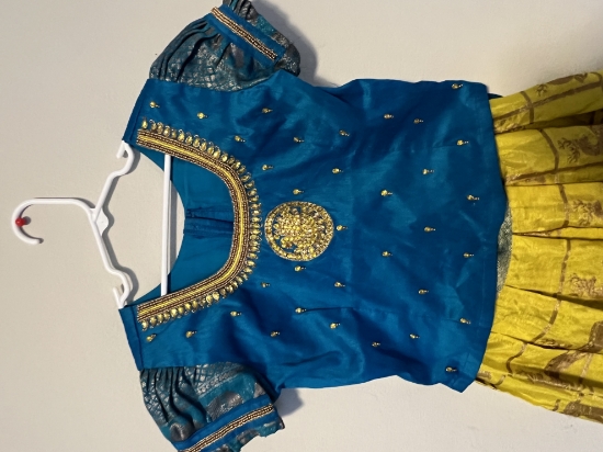 PunarviAuthentic|PreLoved|SustainableTraditional langa with Maggam work ...