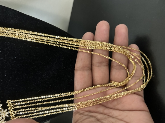 PunarviAuthentic|PreLoved|Sustainable7 layer Chandra haaram and bangles set