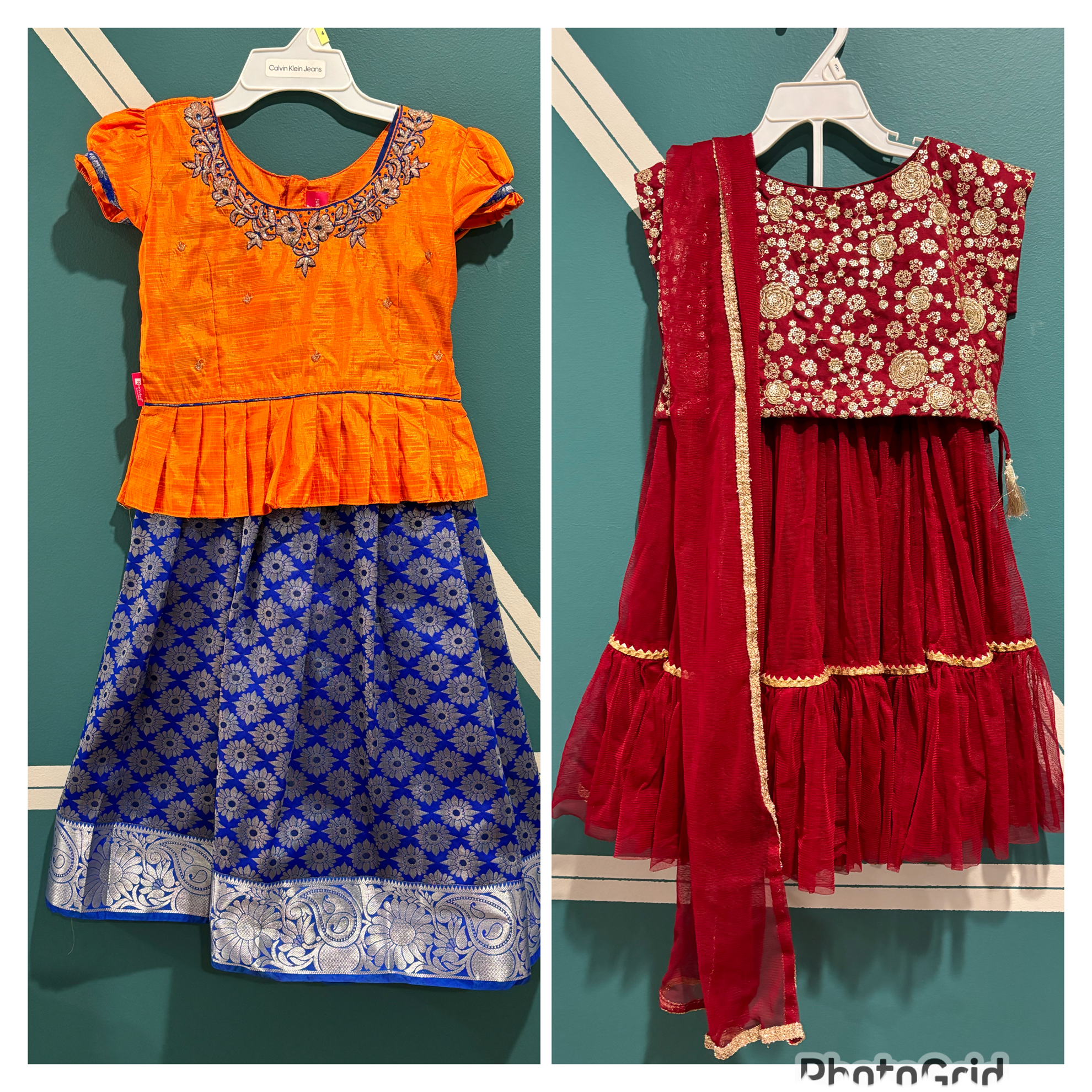 PunarviAuthentic|PreLoved|SustainableSemi silk pattu langa and fancy ...