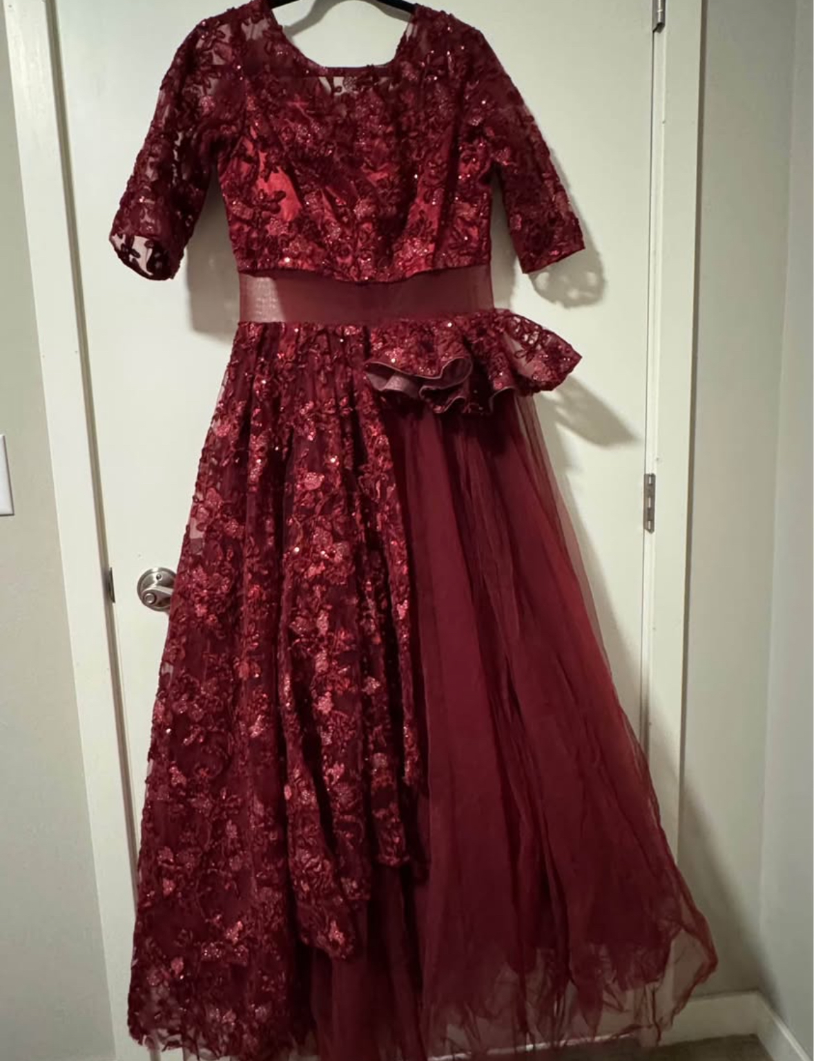 PunarviAuthentic|PreLoved|SustainableSequin Long frock