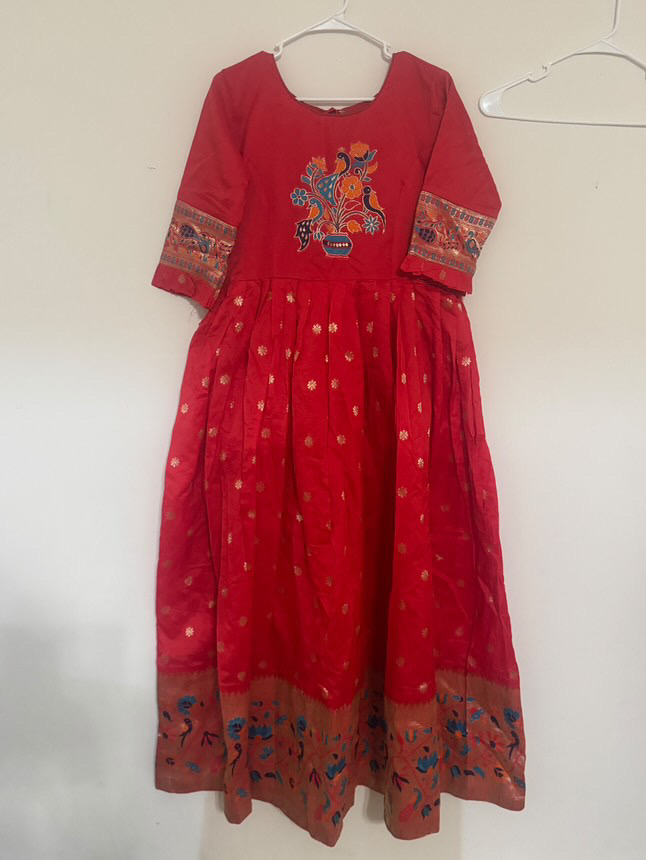 PunarviAuthentic|PreLoved|SustainableFull length soft organza long ...