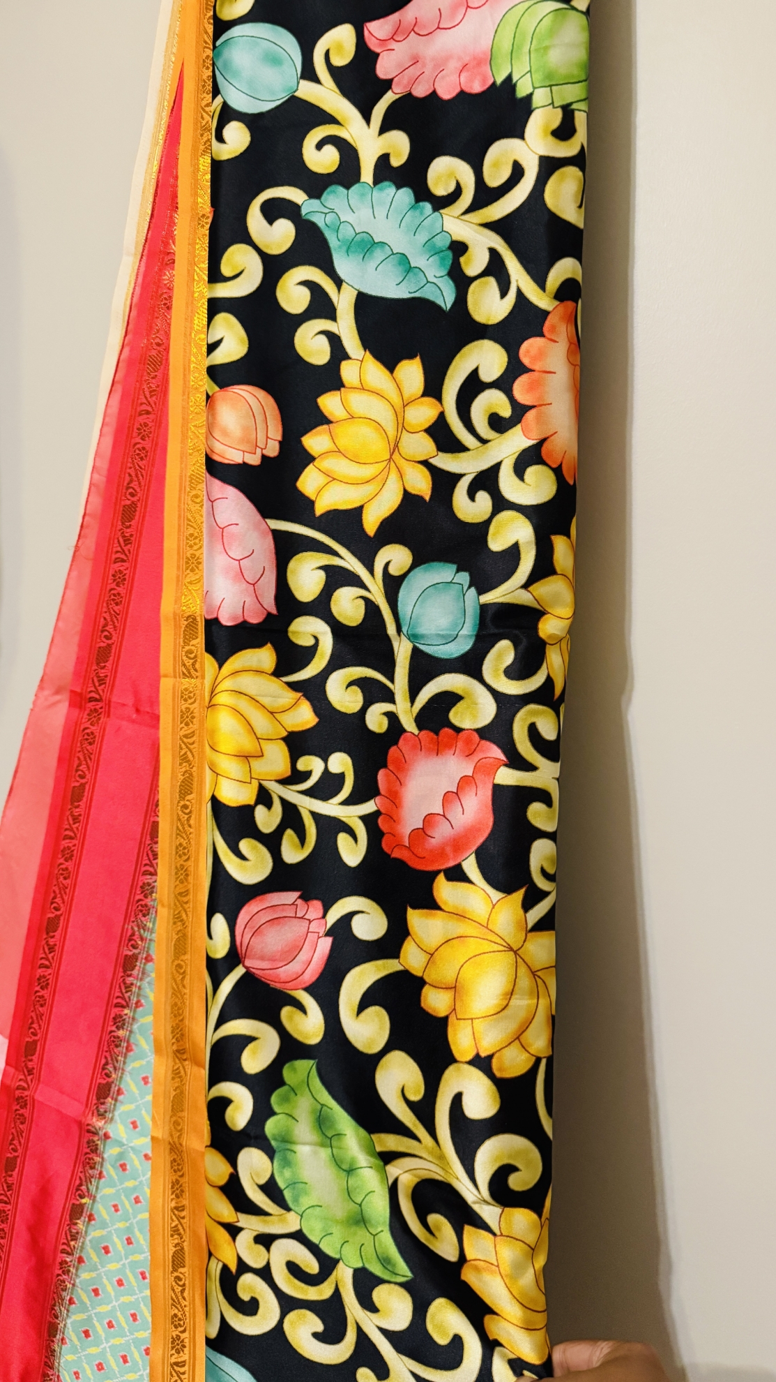 PunarviAuthentic|PreLoved|SustainableLotus semi pattu saree with heavy ...