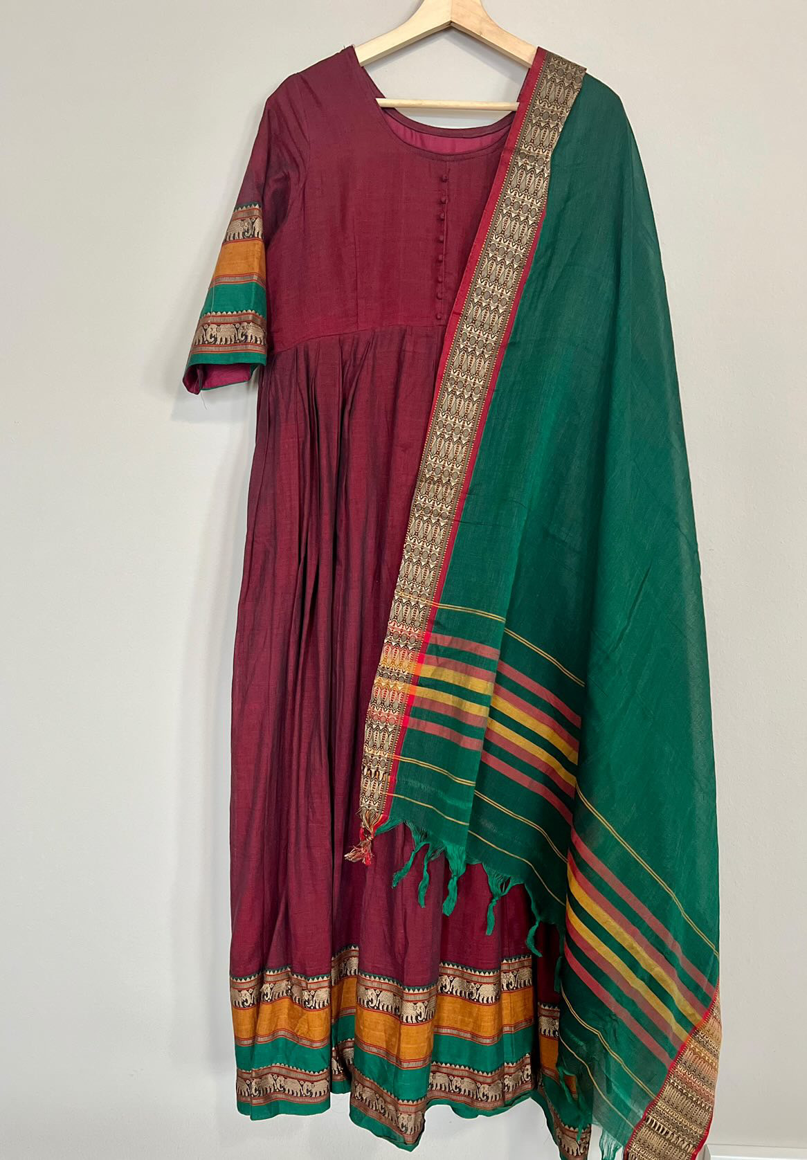 PunarviAuthentic|PreLoved|SustainableWomen’s long dress combo