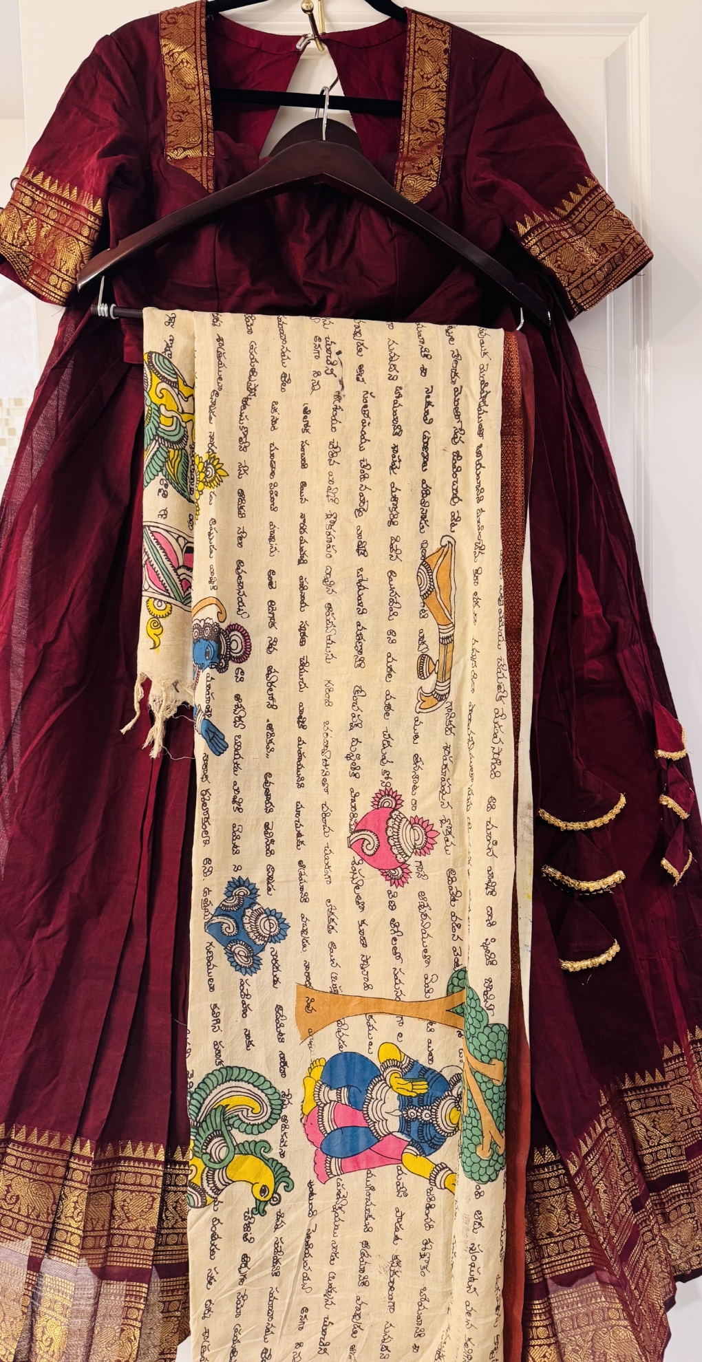 PunarviAuthentic|PreLoved|SustainableKanchi silk cotton Lehanga with ...