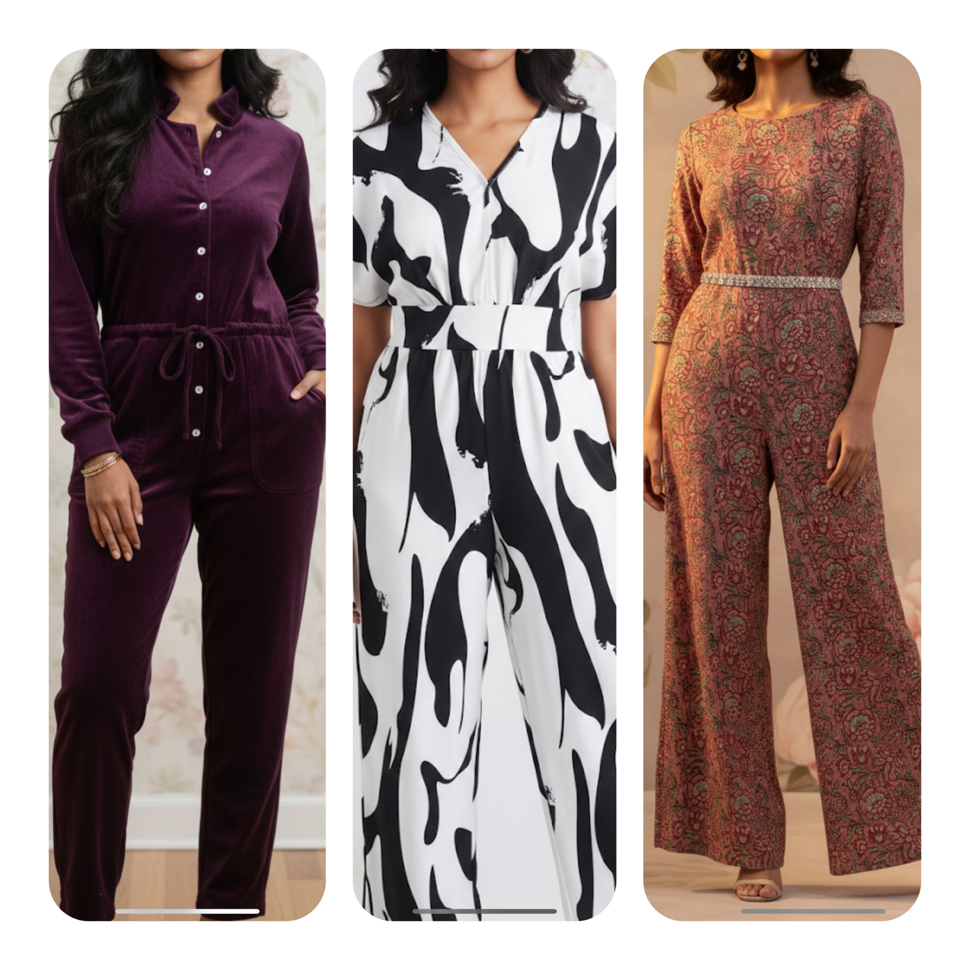 PunarviAuthentic|PreLoved|SustainableCombo : NEW JISORA Brand 3 Jump Suits